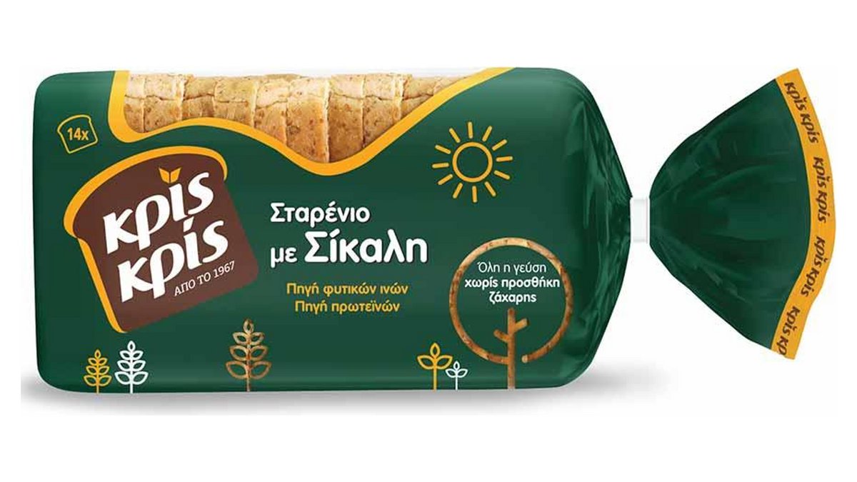 Κρις Κρις Ψωμί Σταρένιο Με Σίκαλη Χωρίς Ζάχαρη Σε Φέτες 360γρ ...
