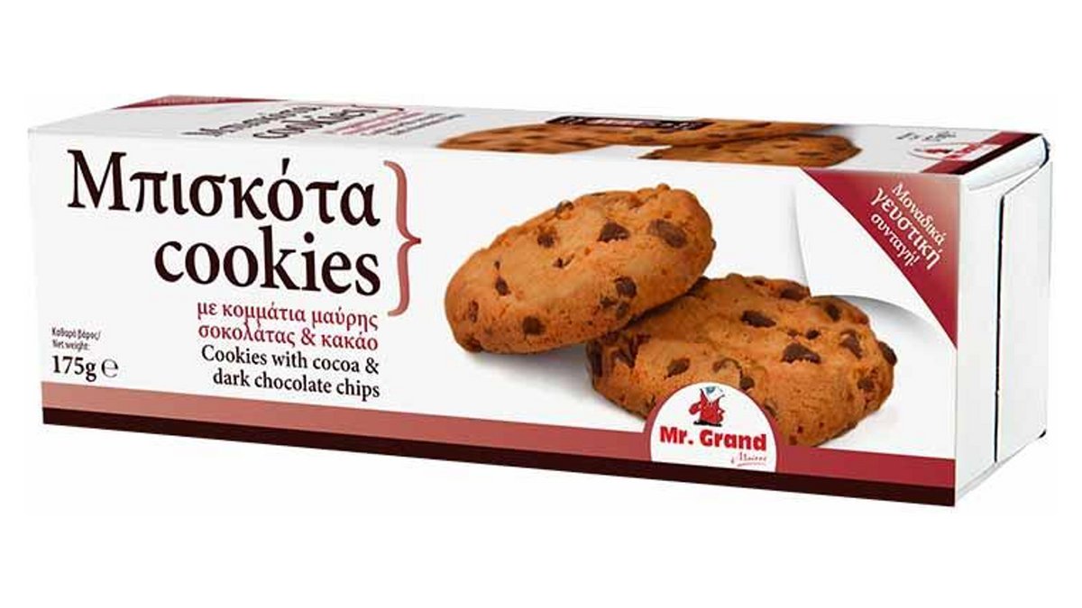 MrGrand Cookies Διπλή Σοκολάτα 175γρ. | Μασούτης Καλλιθέα | Wolt