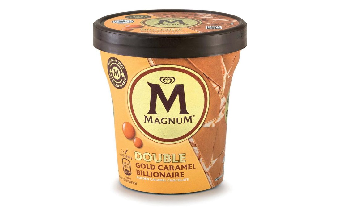 Sladoled Magnum Gold Billionaire, lonček, dvojna karamela, 440 ml | Tuš ...