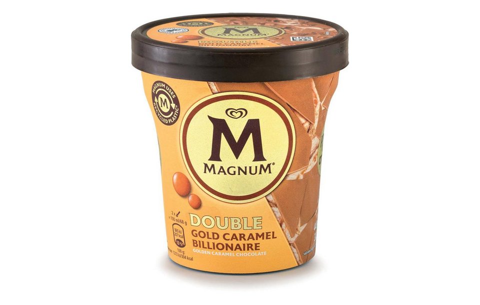 Sladoled Magnum Gold Billionaire, lonček, dvojna karamela, 440 ml | Tuš ...