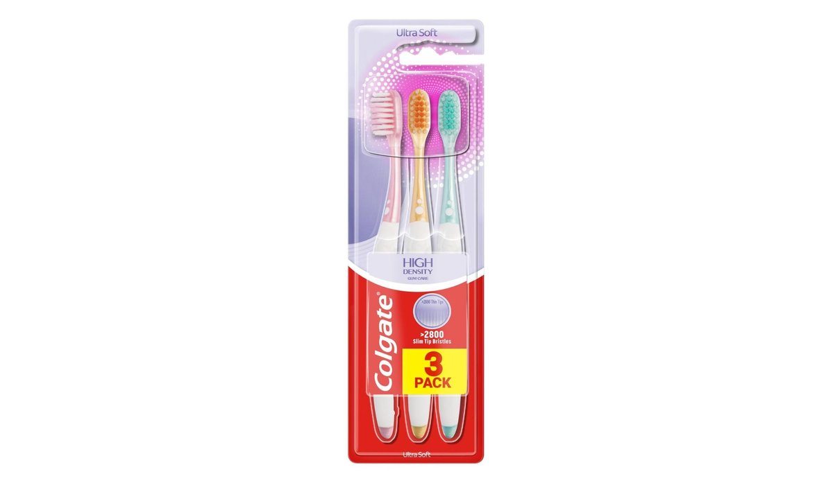 Colgate High Density Ultra Soft Zubní kartáček 3ks | Globus hypermarket ...